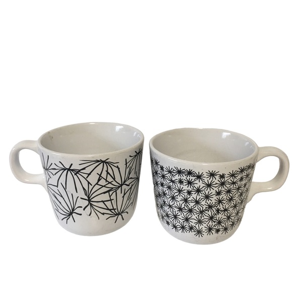 IKEA | Dining | 2 Ikea Coffee Tea Mugs Cups Spider Design Goth Black ...